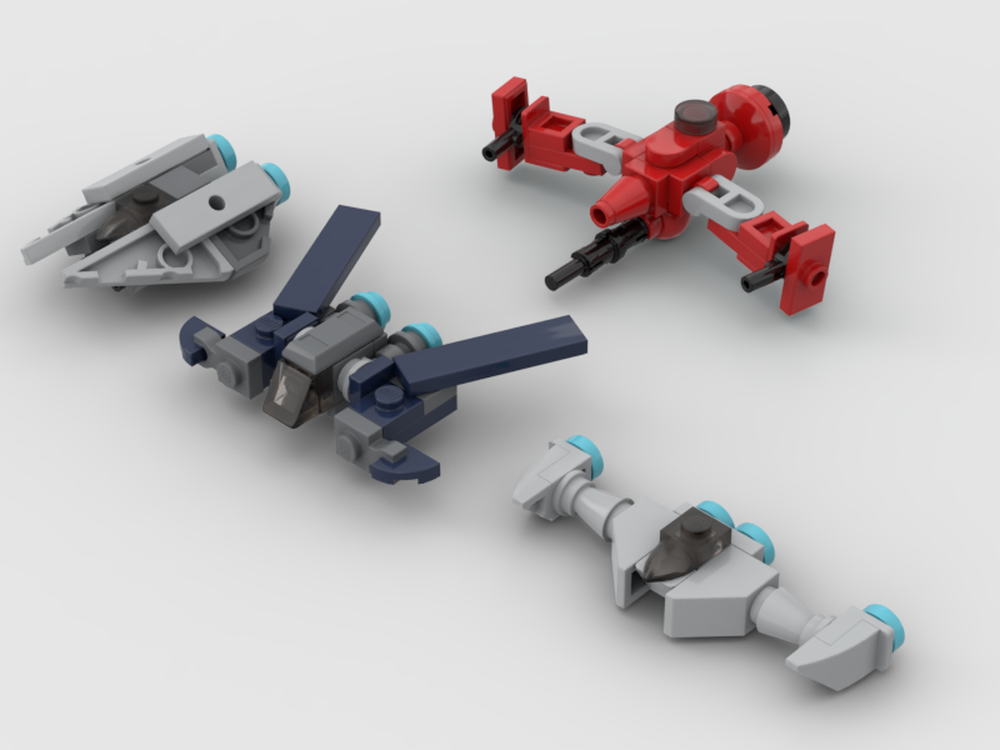 Lego Moc 1250 Scale Slf Fighters Nano By Therealbeef1213 Rebrickable