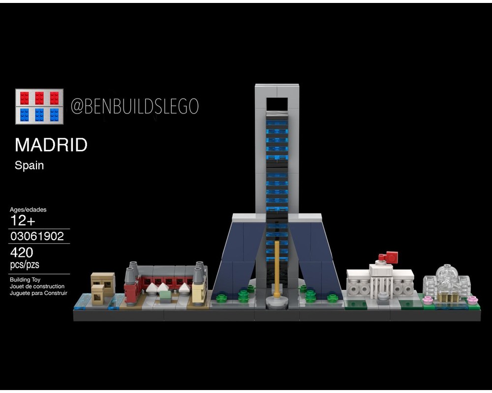 LEGO MOC Madrid skyline by benbuildslego | Rebrickable - Build with LEGO