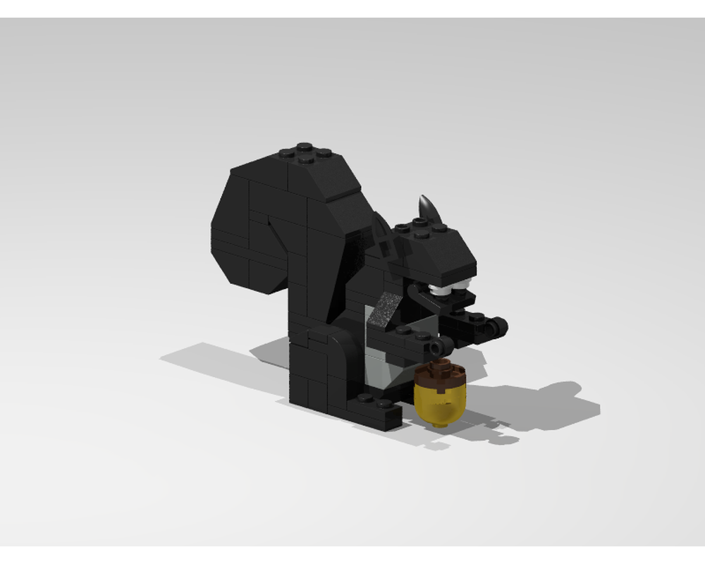 LEGO MOC Black Squirrel by Andronox | Rebrickable - Build with LEGO