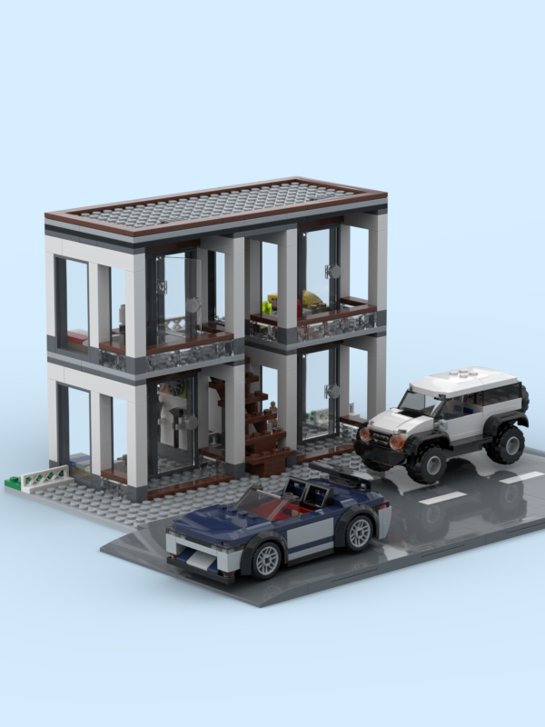 LEGO MOC Apartment Complex by SaiBrickShop | Rebrickable - Build with LEGO