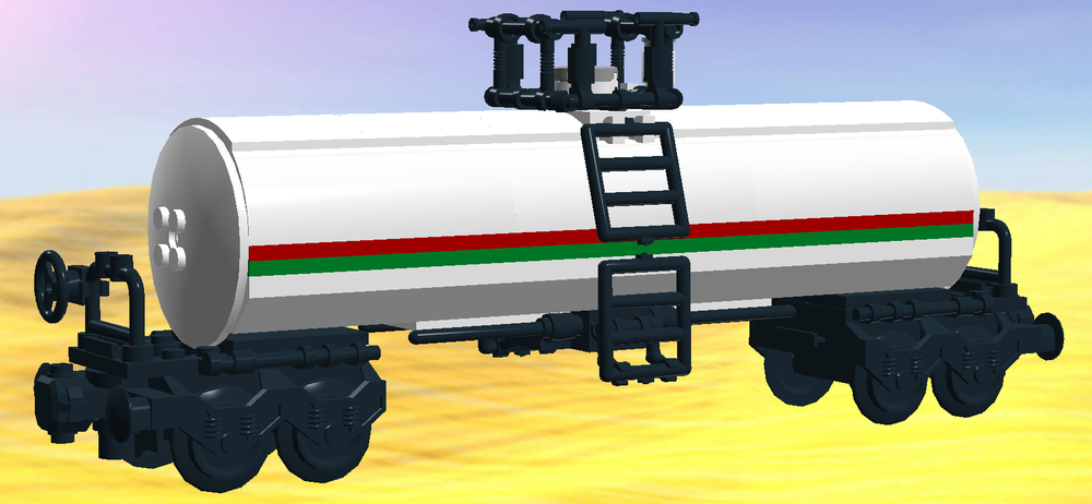 LEGO MOC Octan Tanker Train Car by lilimah | Rebrickable - Build with LEGO