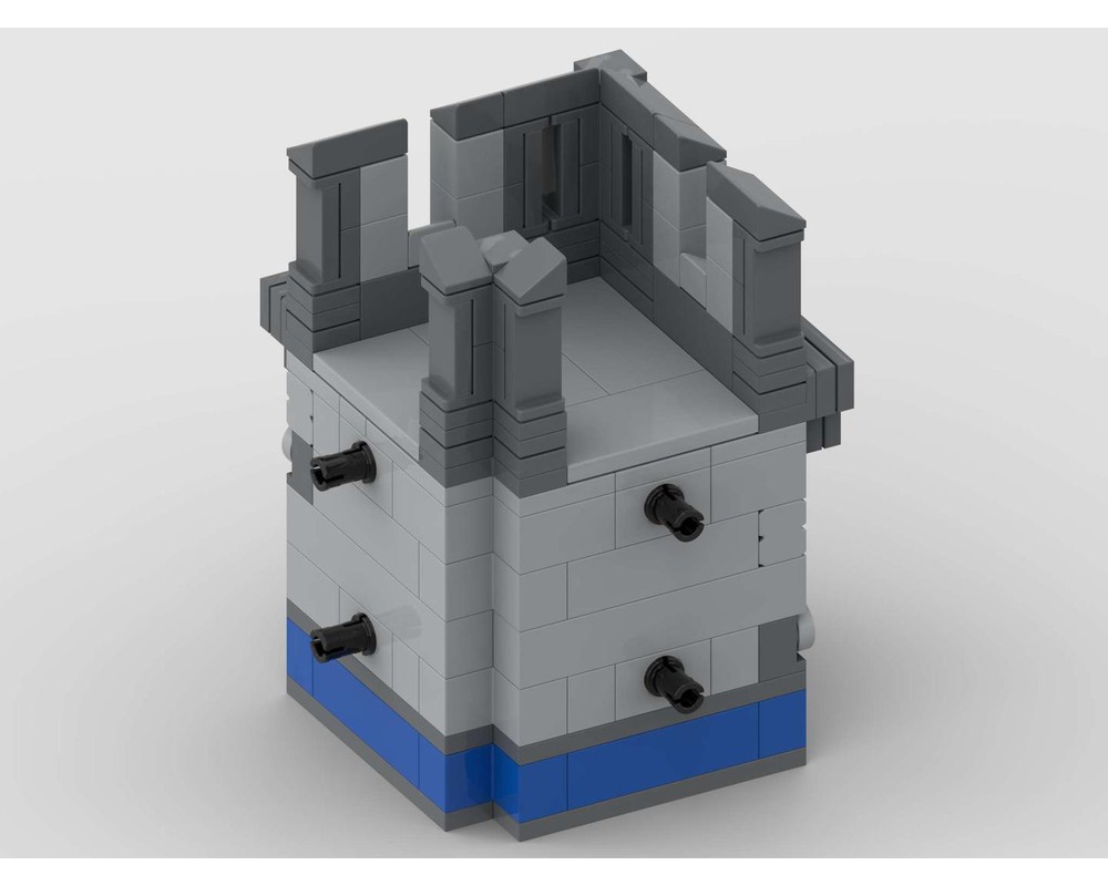 LEGO MOC Stone Wall corner connecting part 90 Degrees by McGreedy ...