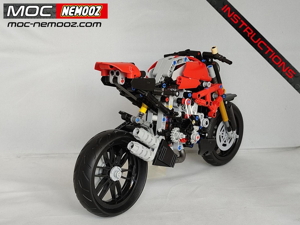 LEGO MOC DUCATI Monster V4 by MOC NEMOOZ | Rebrickable - Build with LEGO