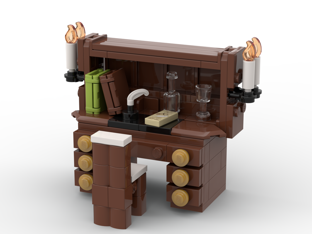 LEGO MOC Writing Desk by PaJa2014 | Rebrickable - Build with LEGO