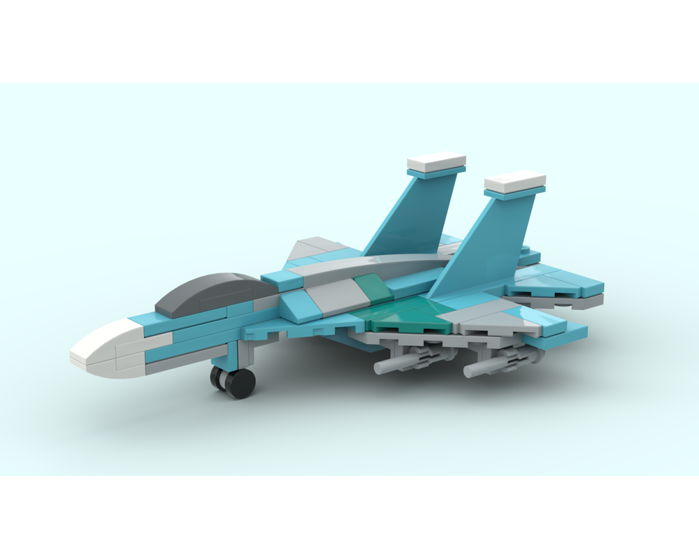 LEGO MOC SU-27 Flanker 1:144 scale by Pendra37 | Rebrickable - Build ...