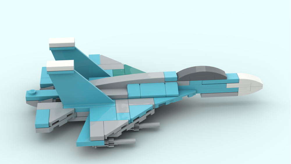 LEGO MOC SU-27 Flanker 1:144 scale by Pendra37 | Rebrickable - Build ...