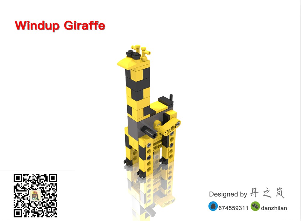 LEGO MOC Windup Giraffe by danzhilan | Rebrickable - Build with LEGO