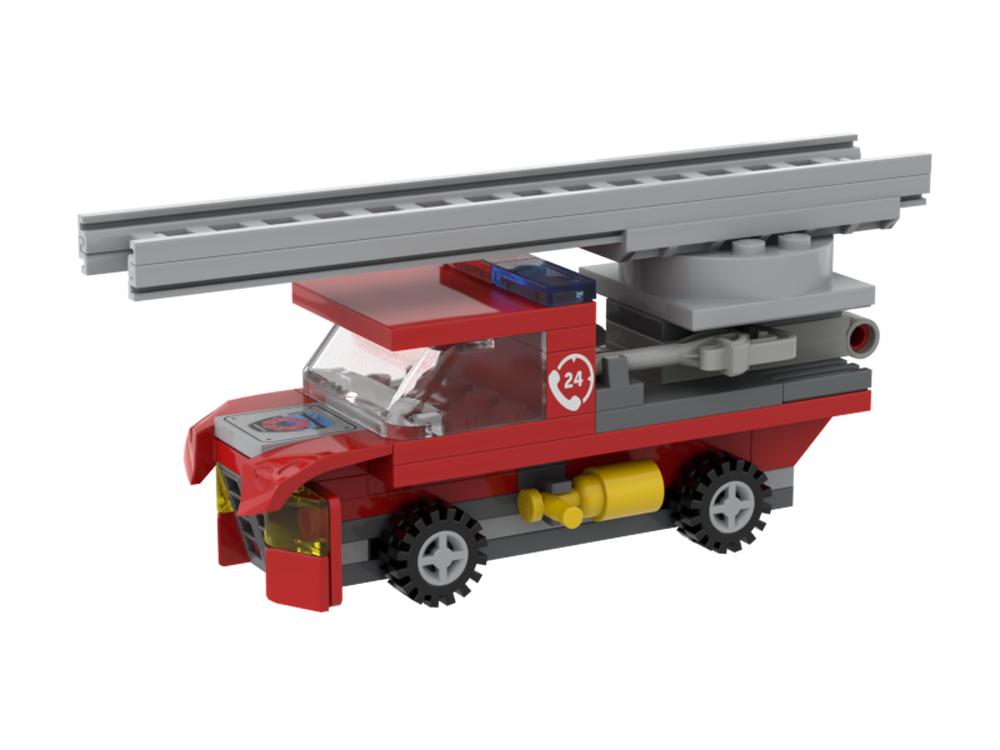 LEGO MOC Ladder Truck by bobby_03 | Rebrickable - Build with LEGO