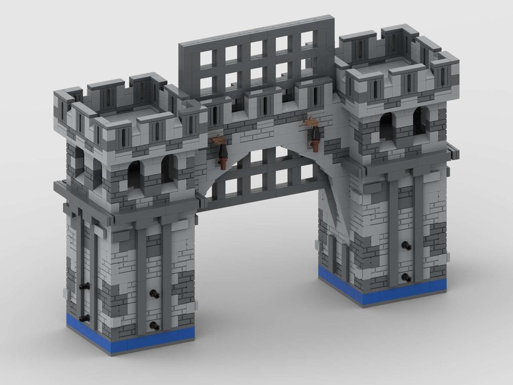 LEGO MOC Stone Wall corner connecting part 45 Degrees by McGreedy ...