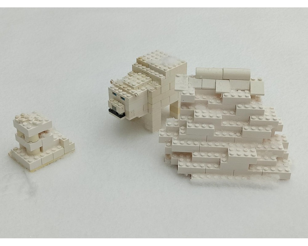 LEGO MOC Polar Bear by Lego Missy | Rebrickable - Build with LEGO