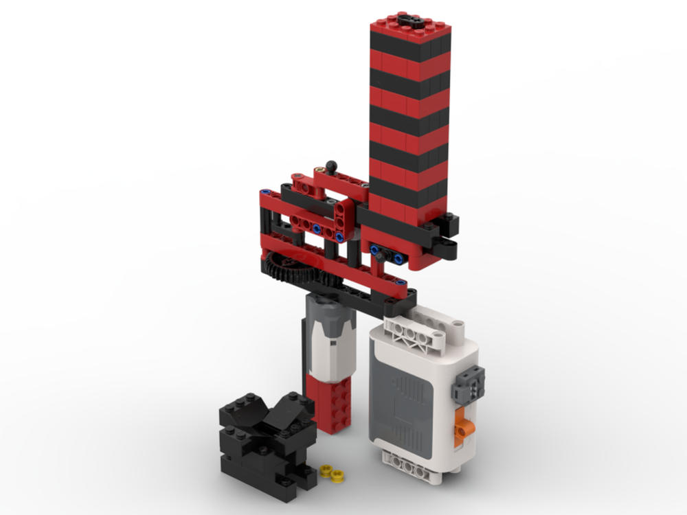 Lego Moc Simple Motorised Machine Gun By Automatic Bricks Rebrickable