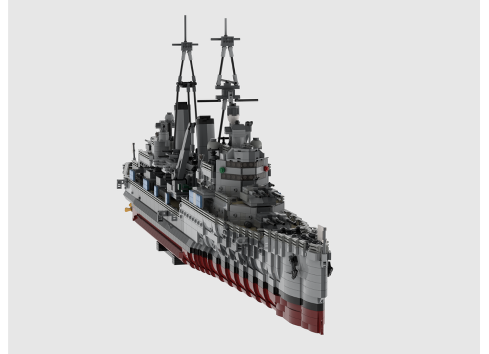 LEGO MOC HMS Belfast 1939 Refit WW2 by onebrickatatime | Rebrickable ...