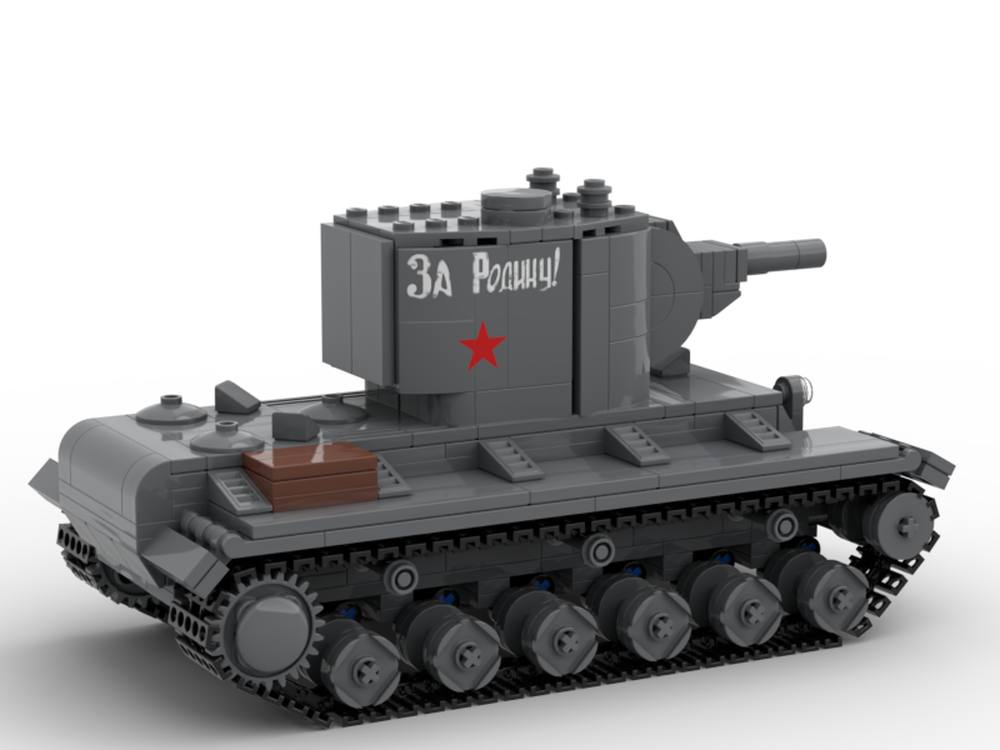 LEGO MOC KV-2 heavy assault tank by gunsofbrickston | Rebrickable ...