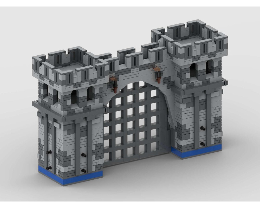 LEGO MOC Stone Wall Gate by McGreedy | Rebrickable - Build with LEGO