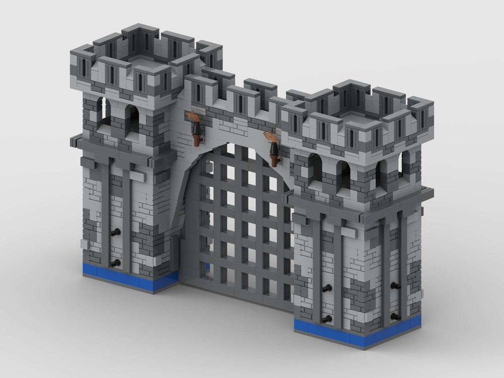 LEGO MOC Stone Wall Gate by McGreedy | Rebrickable - Build with LEGO