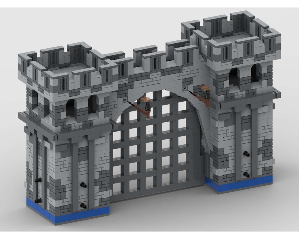 LEGO MOC Stone Wall Gate by McGreedy | Rebrickable - Build with LEGO