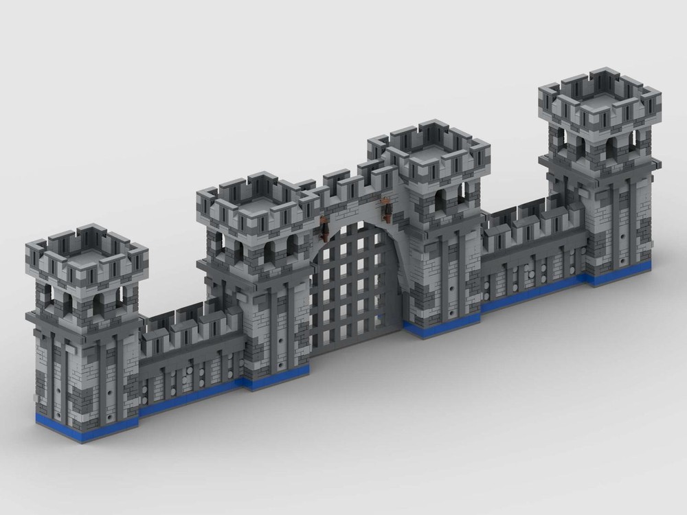 LEGO MOC Stone Wall Gate by McGreedy | Rebrickable - Build with LEGO