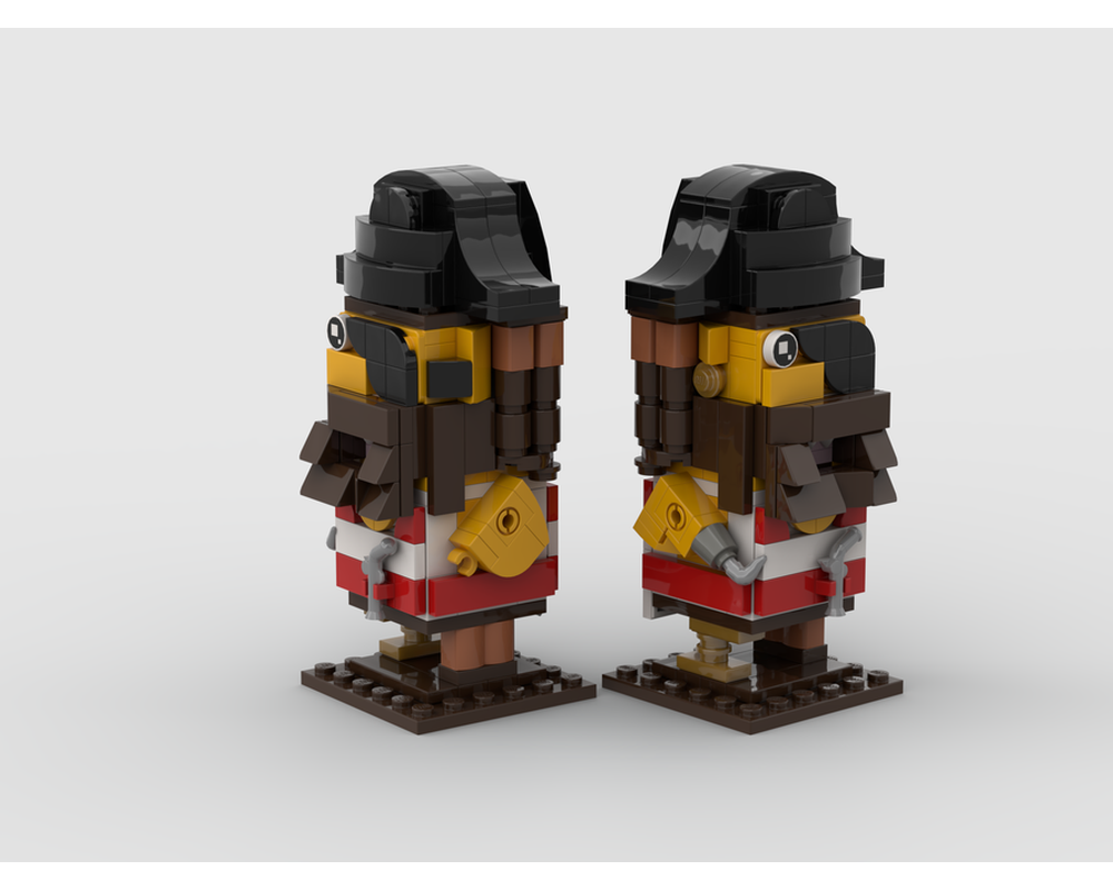 LEGO MOC BrickHead Pirate by SaGrLand | Rebrickable - Build with LEGO