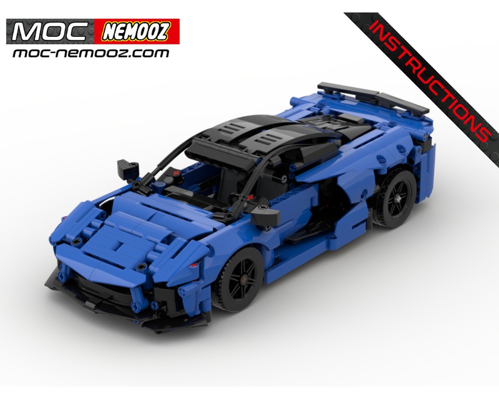 LEGO MOC Corvette c8 blue by MOC NEMOOZ | Rebrickable - Build with LEGO