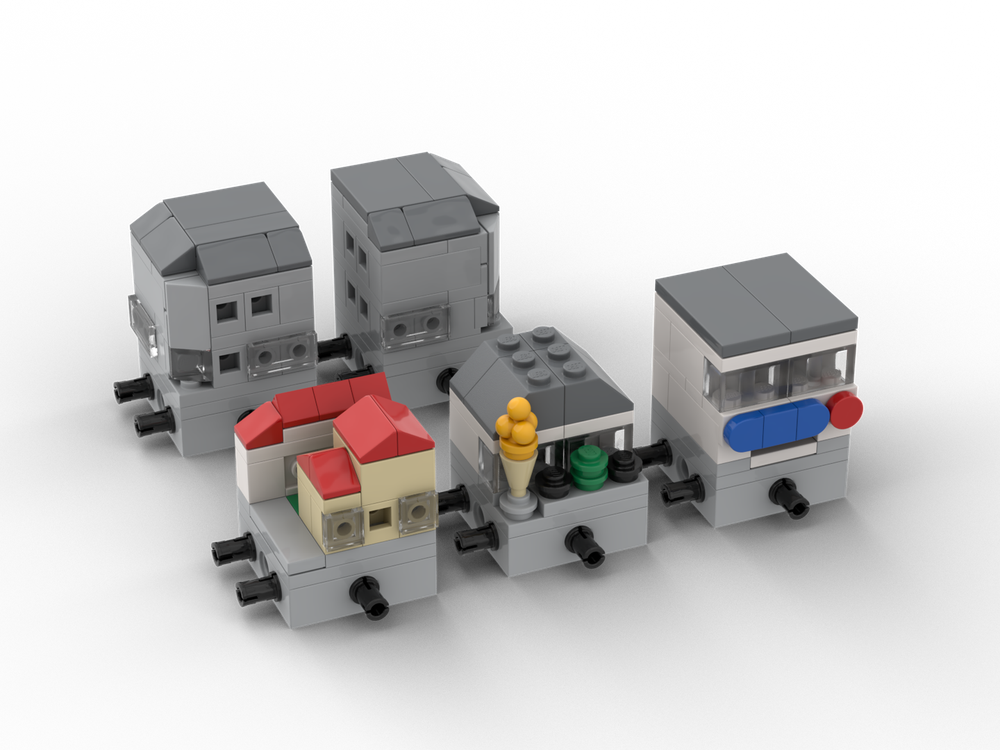 LEGO MOC City Center 1 | Nano Modular World by 2in1 | Rebrickable ...