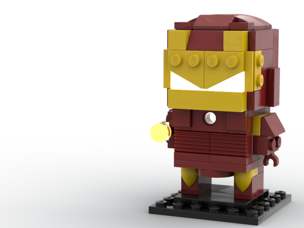Lego Moc Iron Man Mark 3 Brickheadz By Tryko Rebrickable Build With