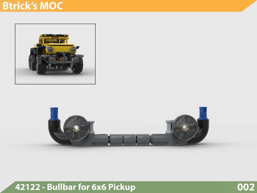 LEGO MOC 42122 Bullbar for 6x6 Pickup by Btrick | Rebrickable - Build ...