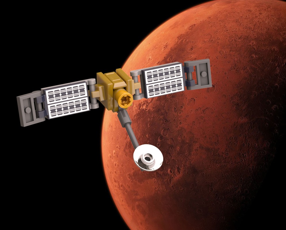 Lego Moc Mars Global Surveyor By Phreaddee Rebrickable Build With Lego