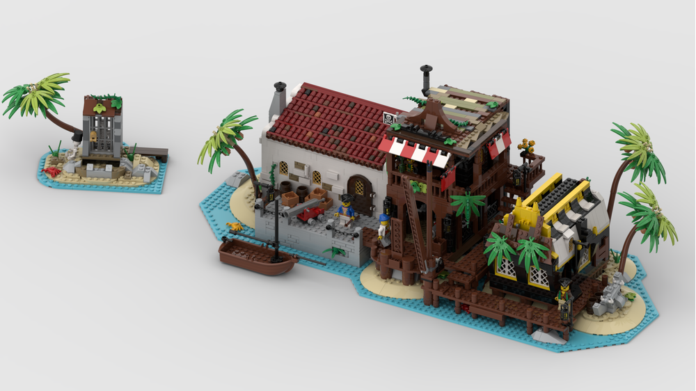 LEGO MOC Barracuda Bay - Dock and Tavern by BigCoconut | Rebrickable ...