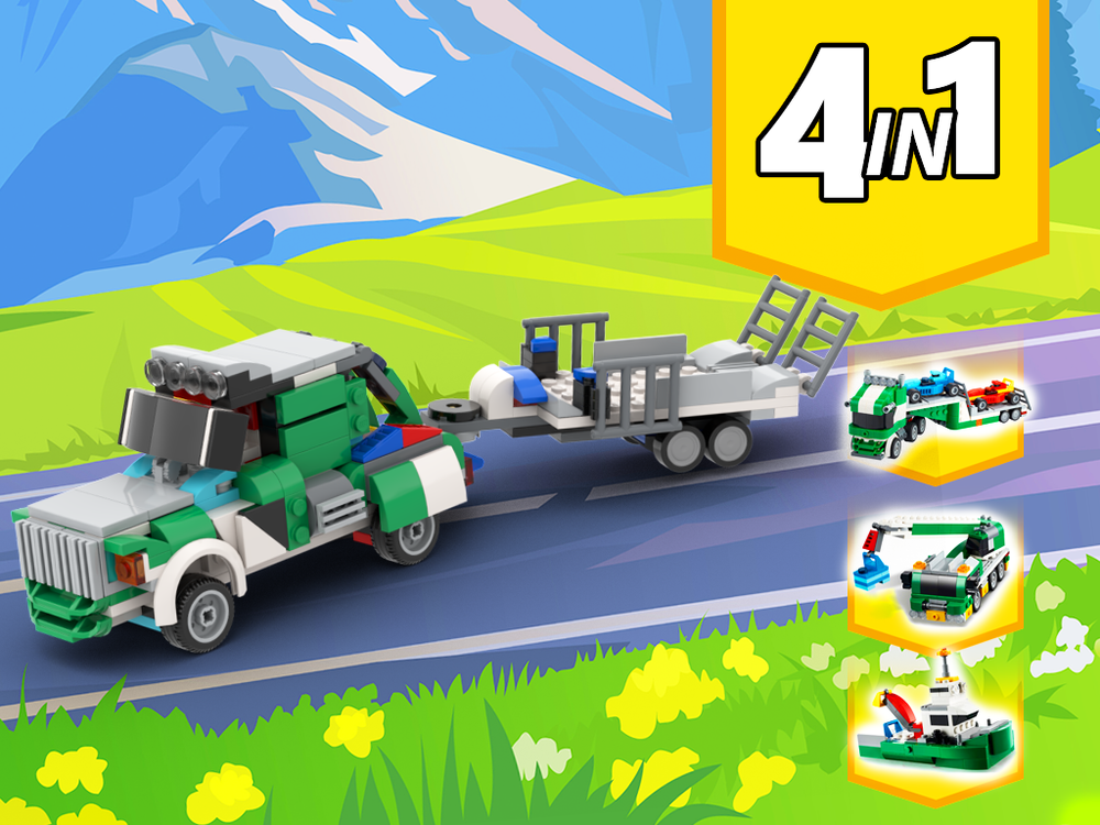LEGO MOC 31113 Mini Truck with Cart Alternative Build by gabizon ...