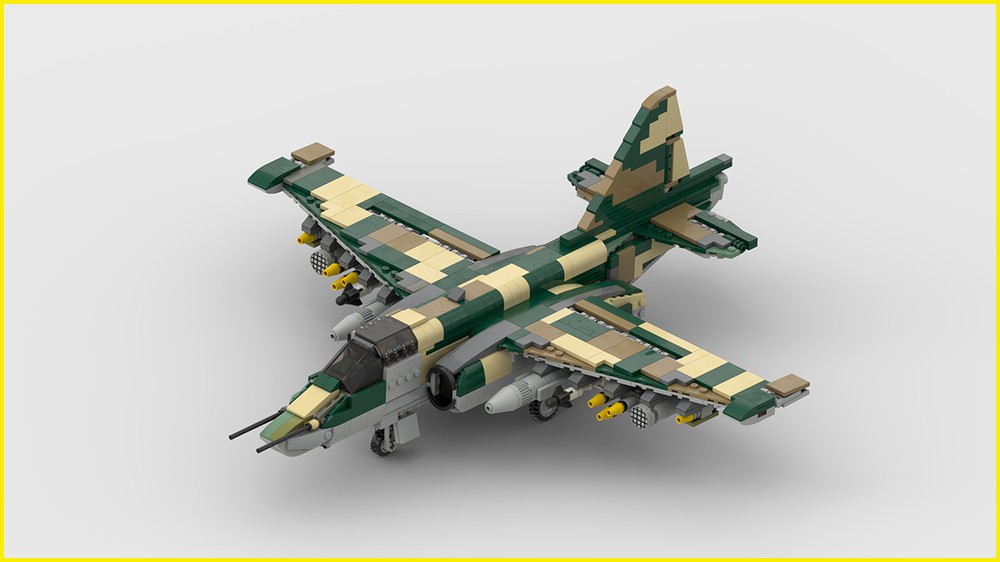 LEGO MOC Sukhoi Su-25 Frogfoot | 1:34 Scale by DarthDesigner | Rebrickable - Build with LEGO