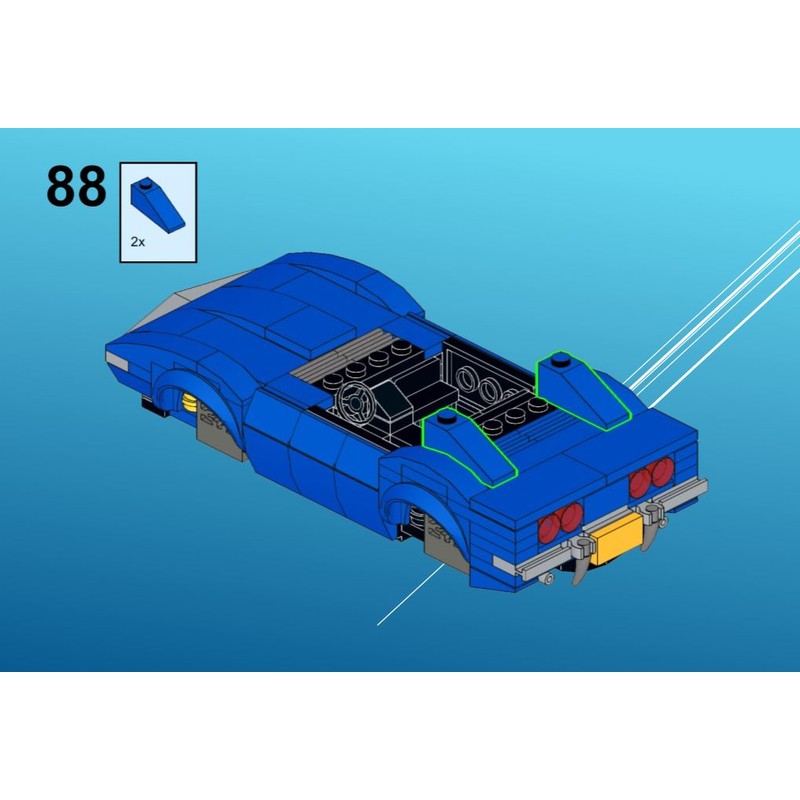 LEGO MOC American Sports Car No1 by klara_mocs | Rebrickable - Build ...