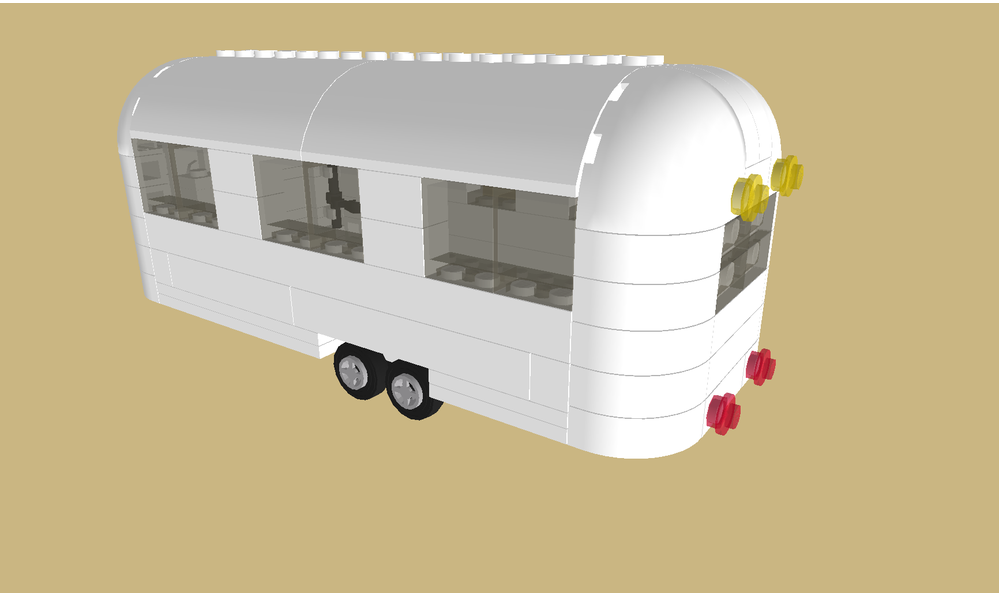 LEGO MOC AIRSTREAM Trailer by RTN_LNA | Rebrickable - Build with LEGO