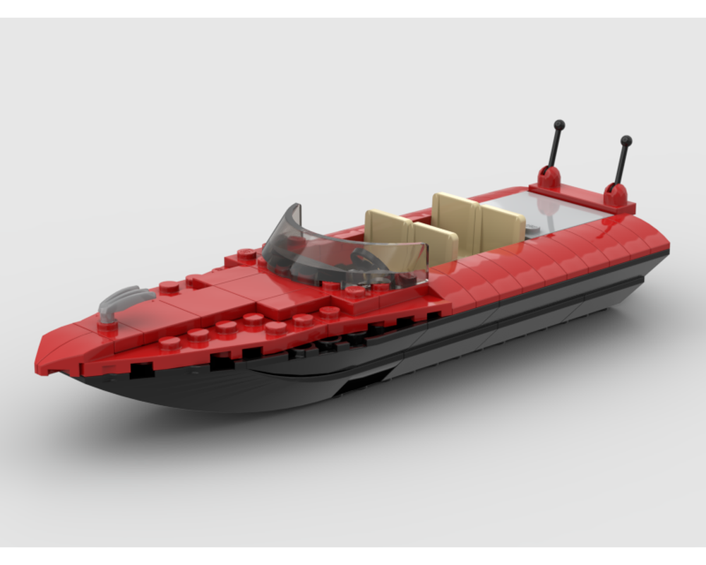 LEGO MOC Motor Boat by Cvanhulle | Rebrickable - Build with LEGO