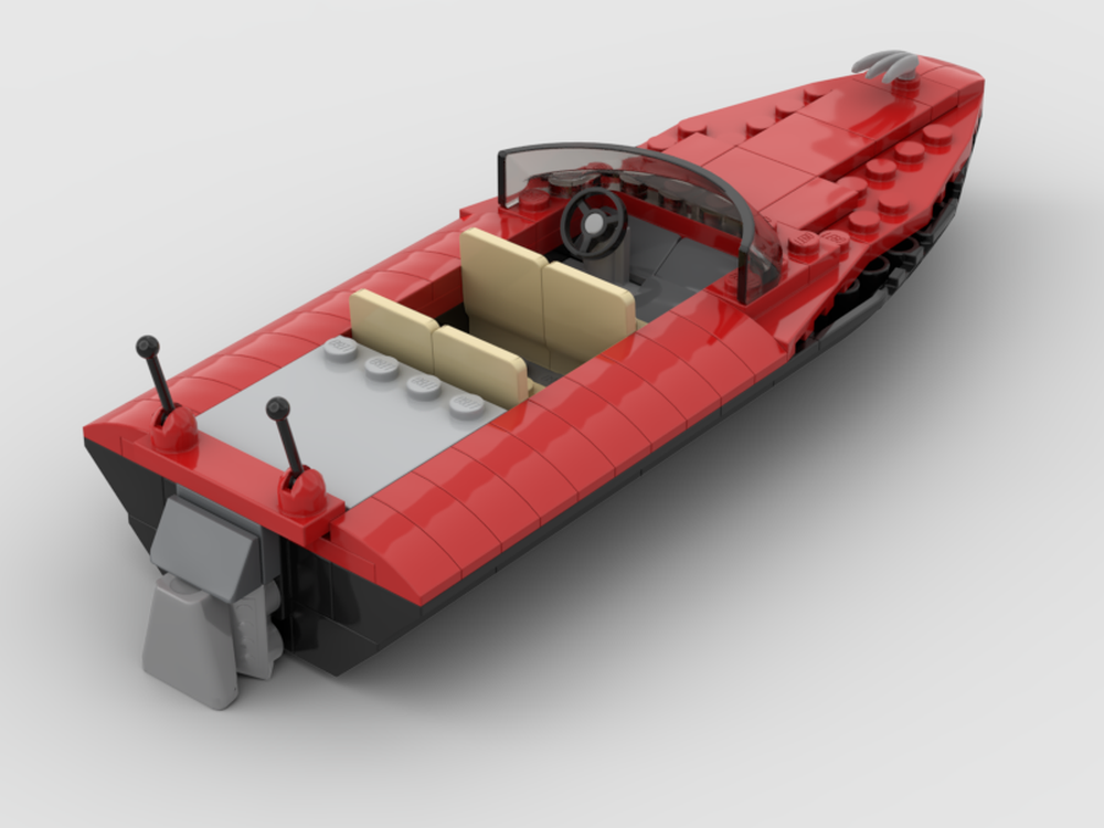 LEGO MOC Motor Boat by Cvanhulle | Rebrickable - Build with LEGO