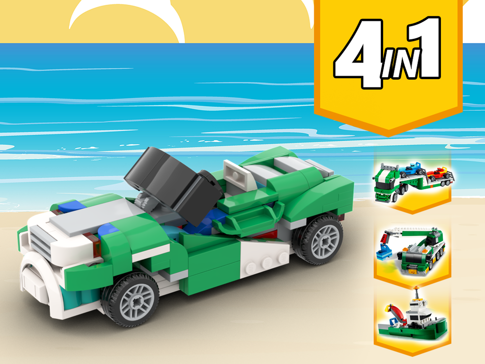 LEGO MOC 31113 Vintage Car Alternative Build by gabizon | Rebrickable ...