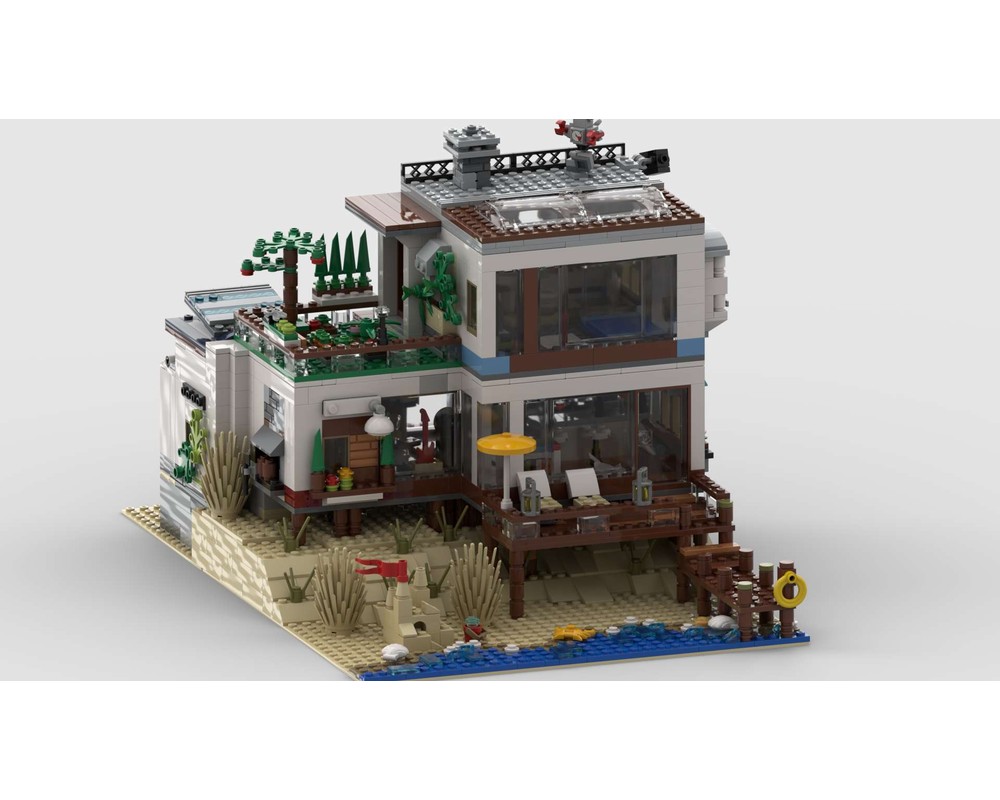 LEGO MOC Beach House on the dune by gangstergazelle | Rebrickable ...