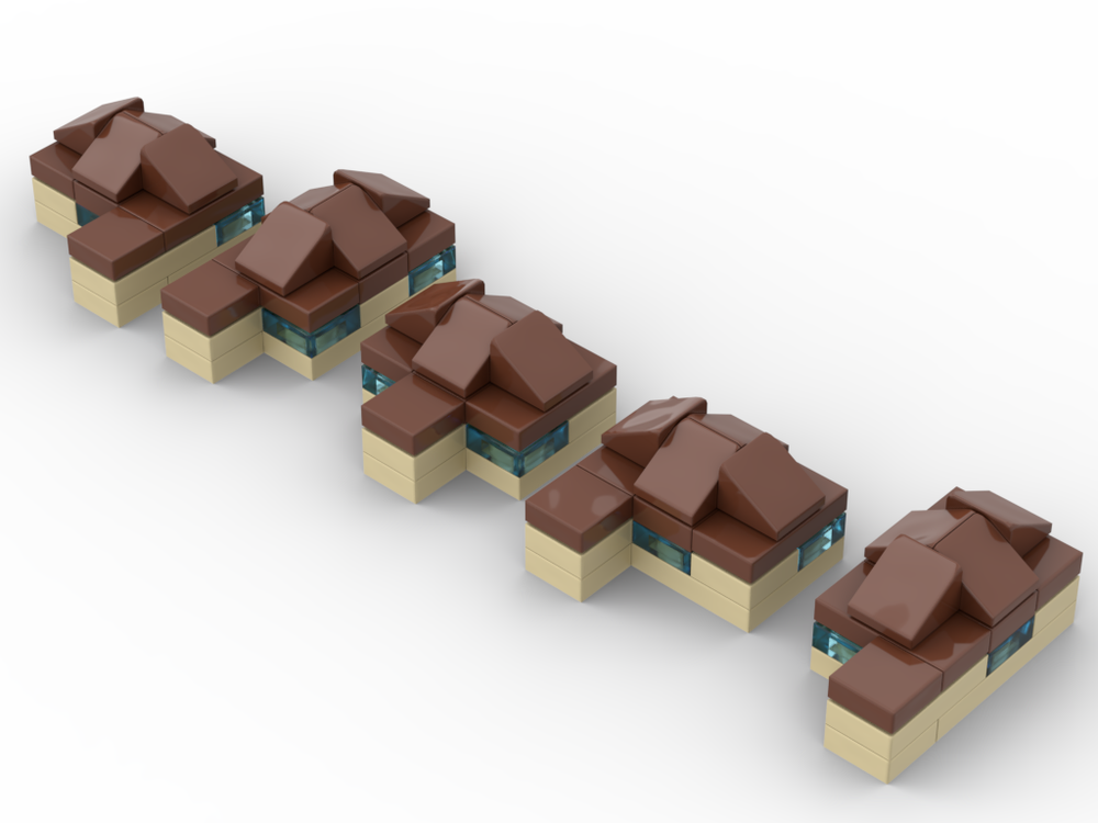 LEGO MOC Nano housing estate by Dujk | Rebrickable - Build with LEGO