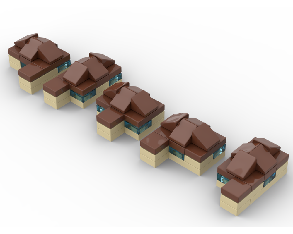 LEGO MOC Nano housing estate by Dujk | Rebrickable - Build with LEGO