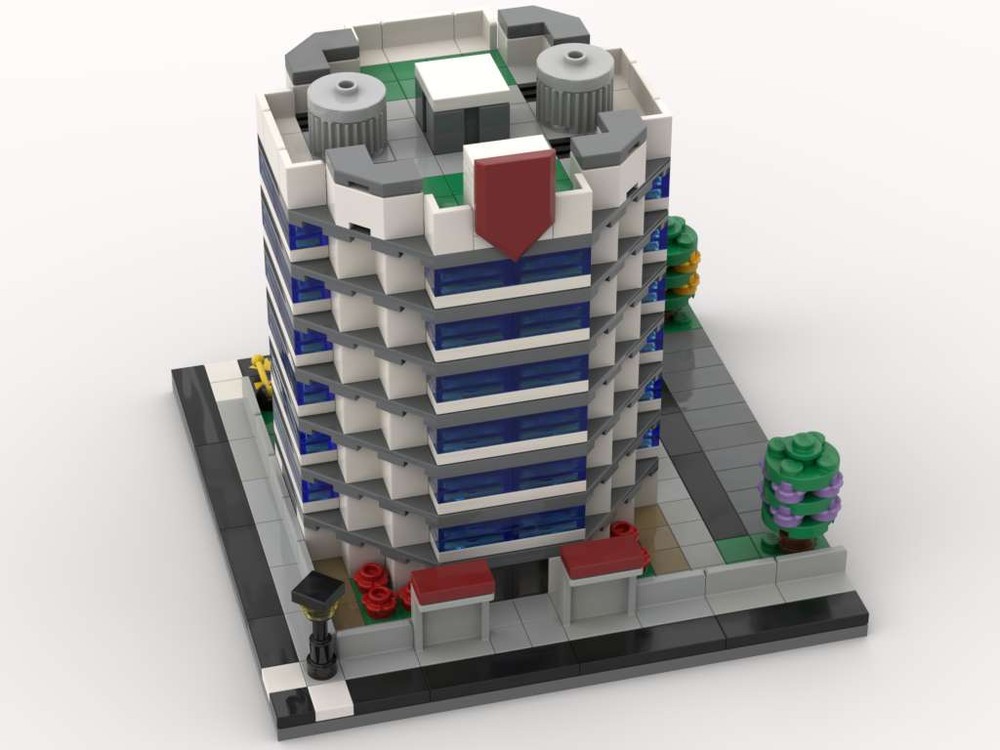 LEGO MOC Modular Office Building #01 by meregt | Rebrickable - Build ...