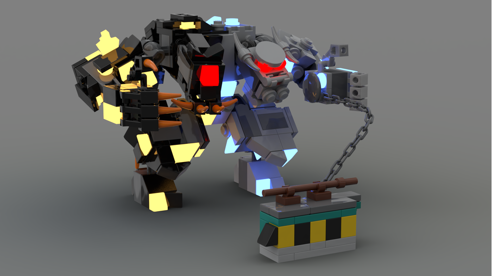 LEGO MOC Power Miners — Crystal Golem fight by Mobilox Studios ...