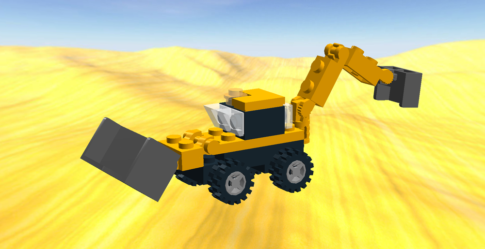 LEGO MOC Backhoe Loader by Thomasbrickworks | Rebrickable - Build with LEGO