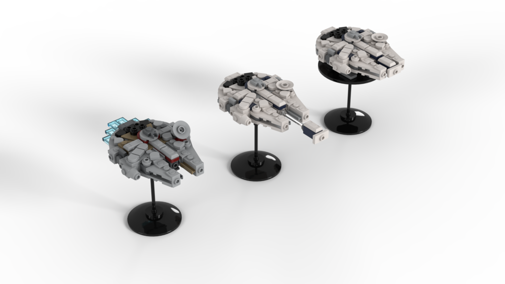 LEGO MOC Micro M.Falcon Original & Solo version V2.0 by jellco ...