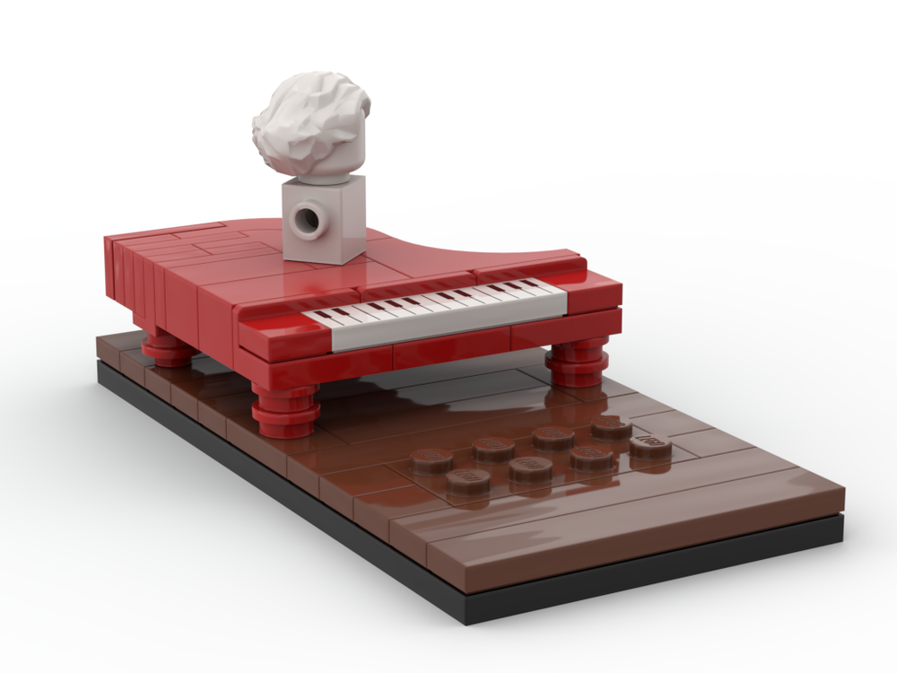 LEGO MOC Grand Piano for Peanuts Brickheadz by cdn | Rebrickable ...