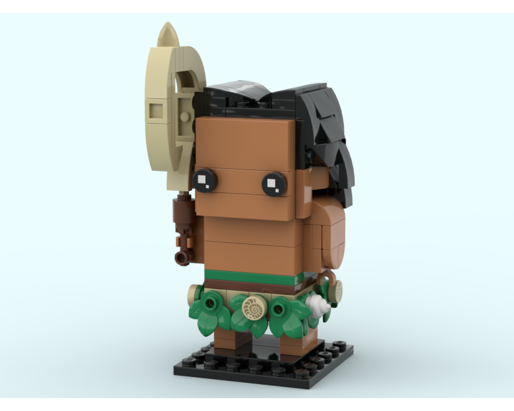 LEGO MOC Maui Brickheadz by Trex2020 | Rebrickable - Build with LEGO