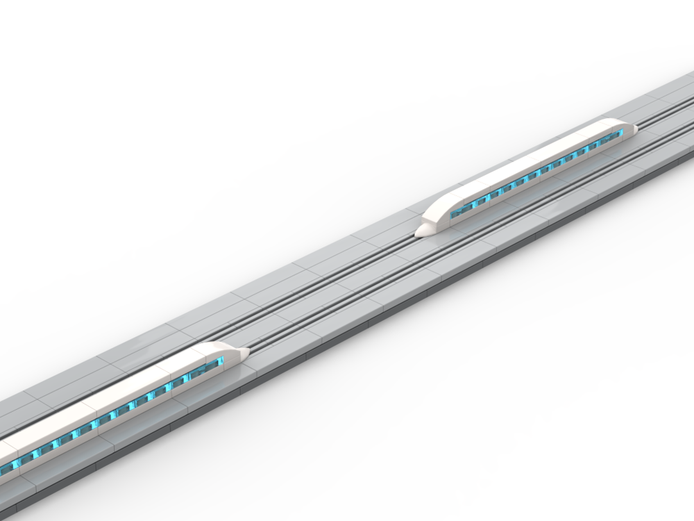 Lego Moc Nano High Speed Train By Dujk Rebrickable Build With Lego