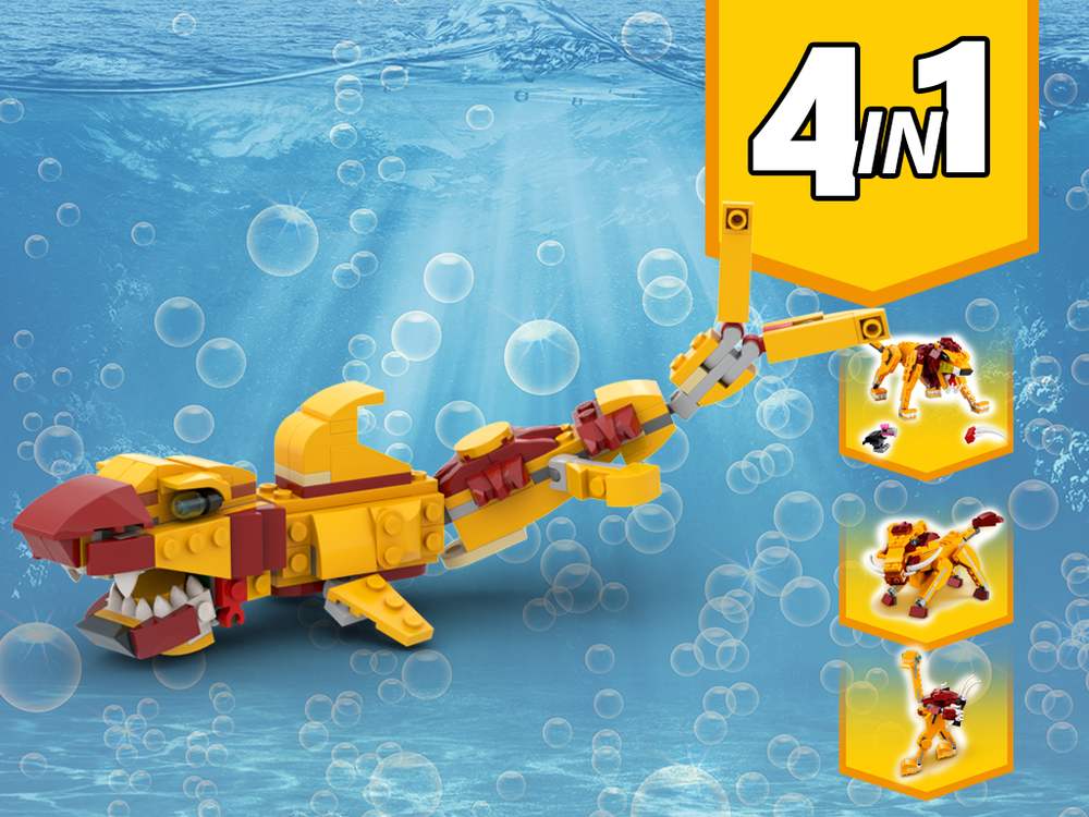 LEGO MOC 31112 Shark Alternative Build by gabizon | Rebrickable - Build ...