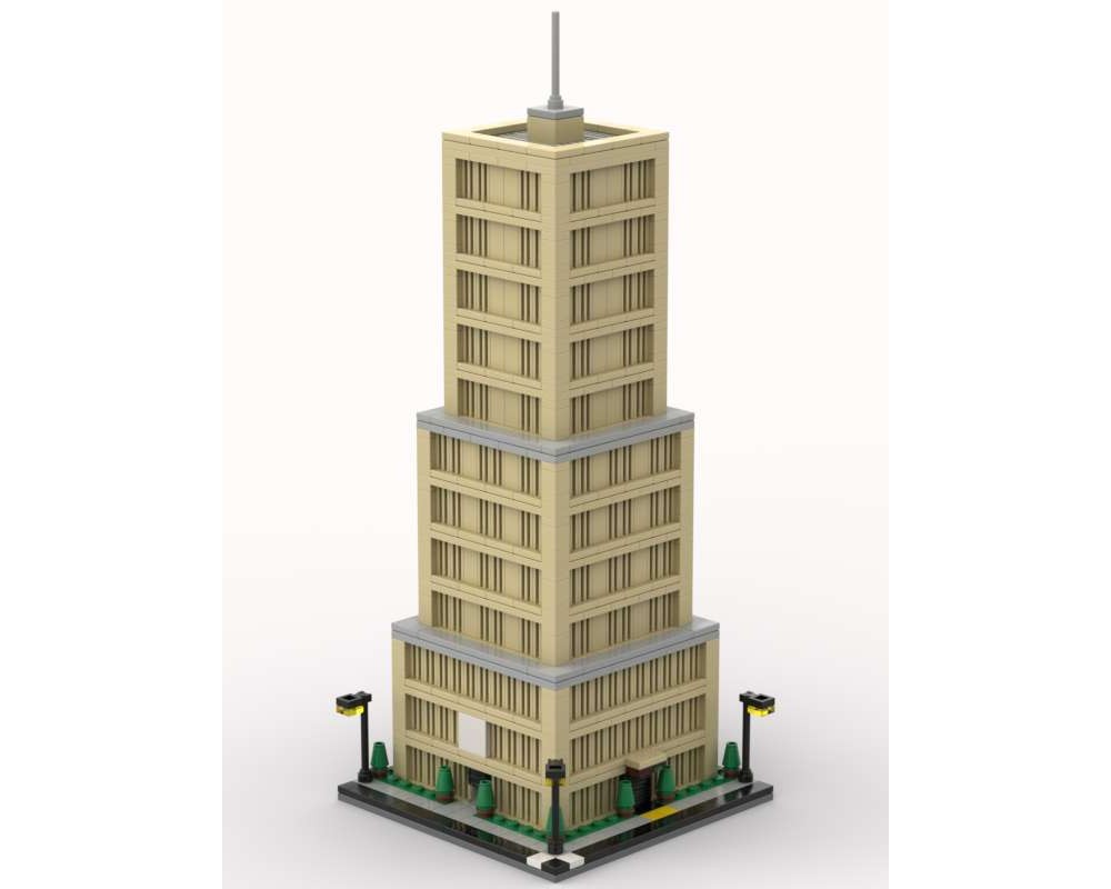 LEGO MOC Modular Office Building #03 by meregt | Rebrickable - Build ...