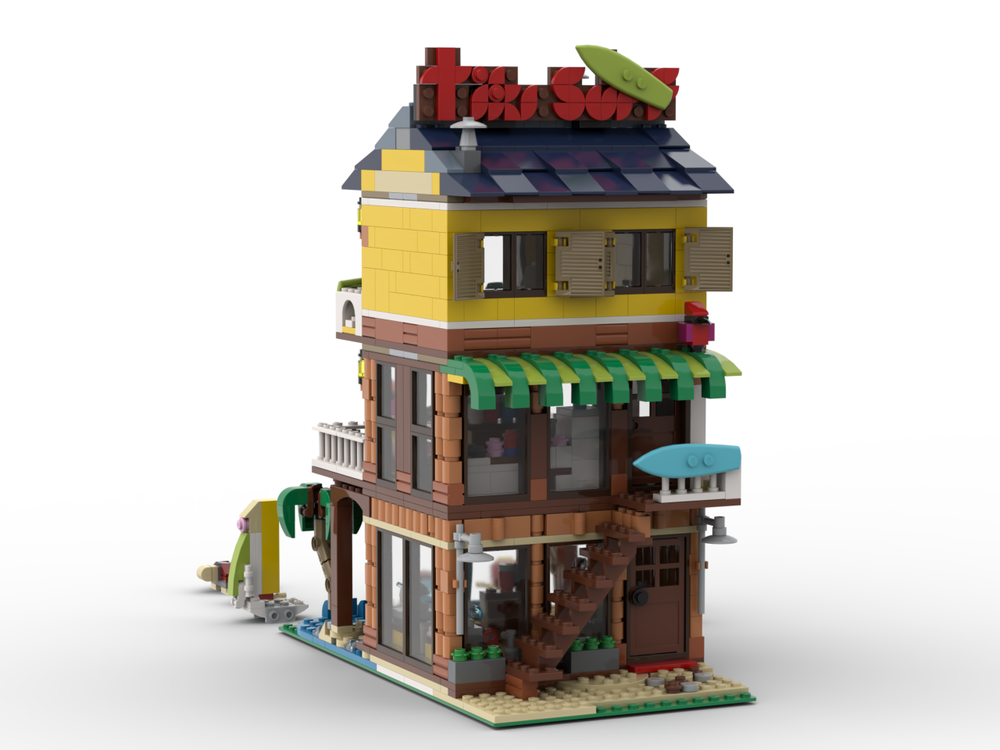 LEGO MOC Tiki Surf Bar by Brick Artisan | Rebrickable - Build with LEGO