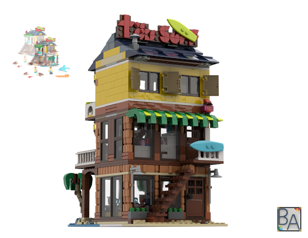 LEGO MOC Tiki Surf Bar by Brick Artisan | Rebrickable - Build with LEGO