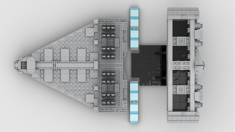 LEGO MOC 1:1455 Quasar Fire-class Cruiser-Carrier by Kdapt-Preacher ...